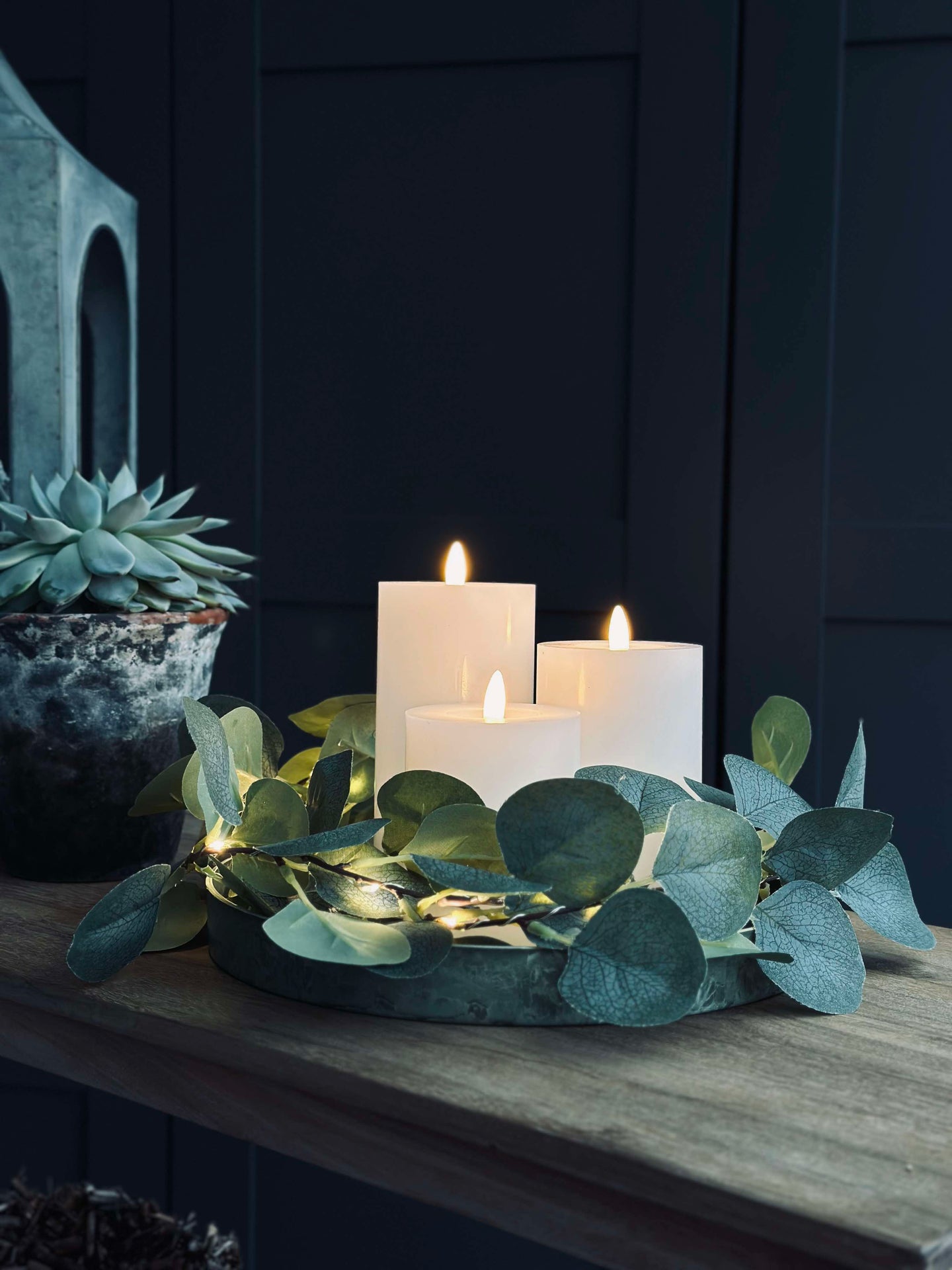 LED Blockljus / Vit - 3 st blockljus | Timer – VIAMAJA.SE