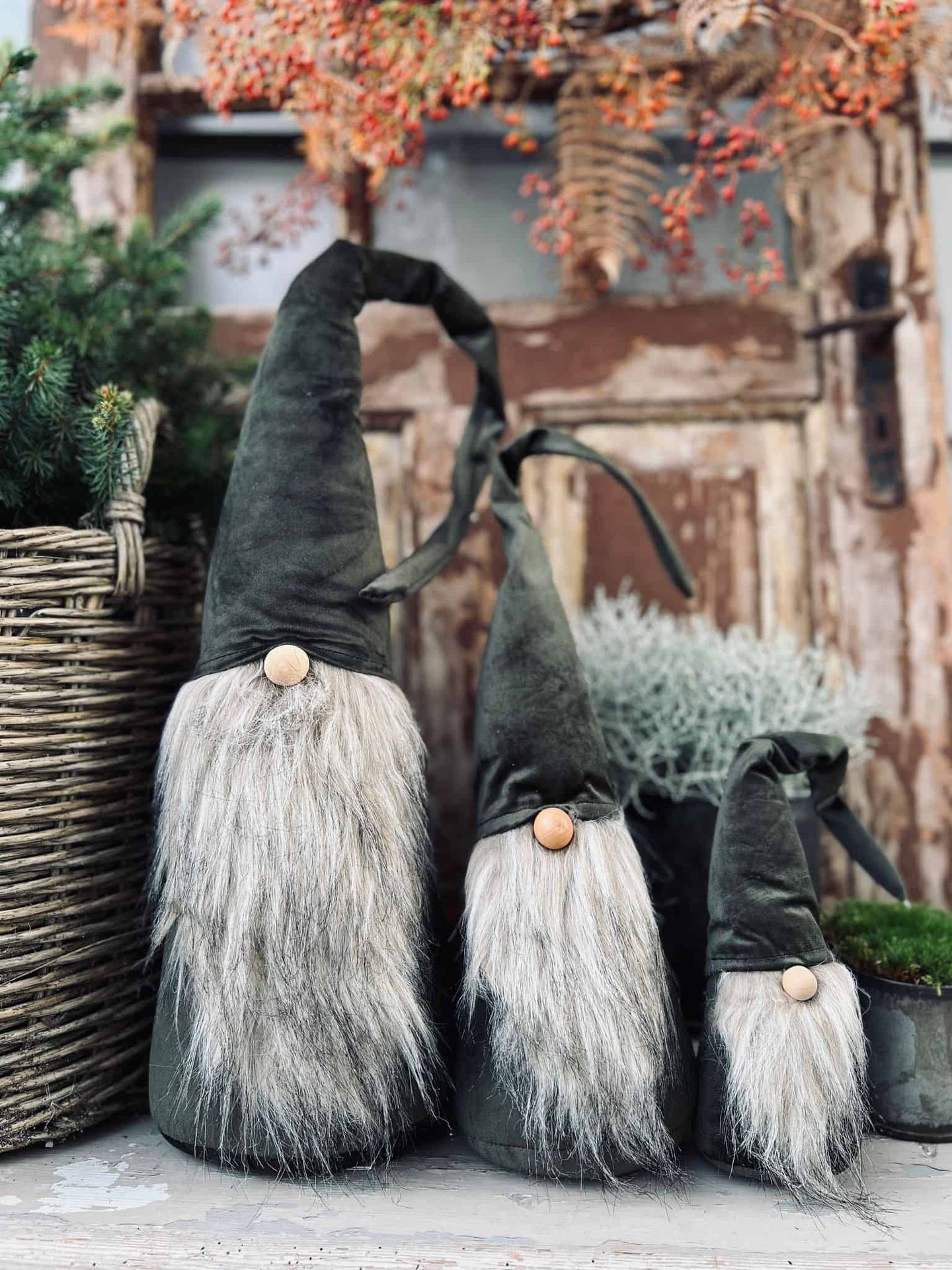 Stor tomte med skägg - Velour 50 cm – VIAMAJA.SE